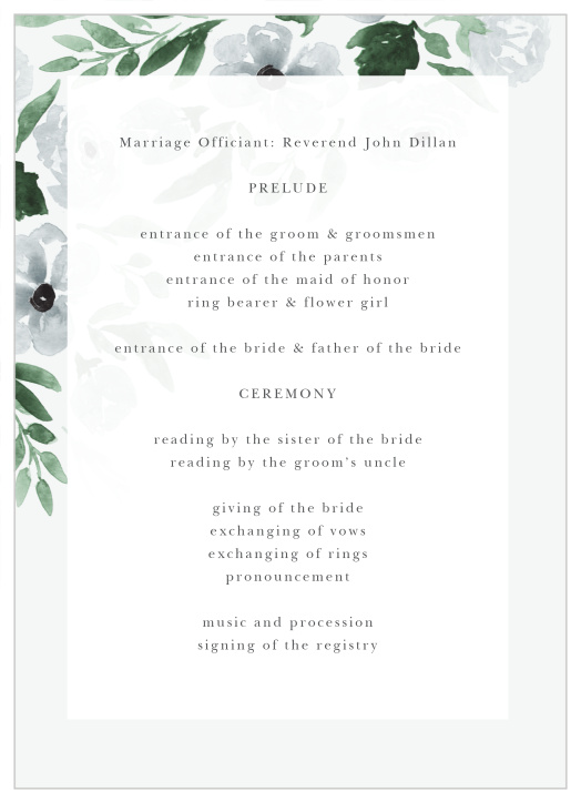 Dappled Shade Place Cards by Basic Invite