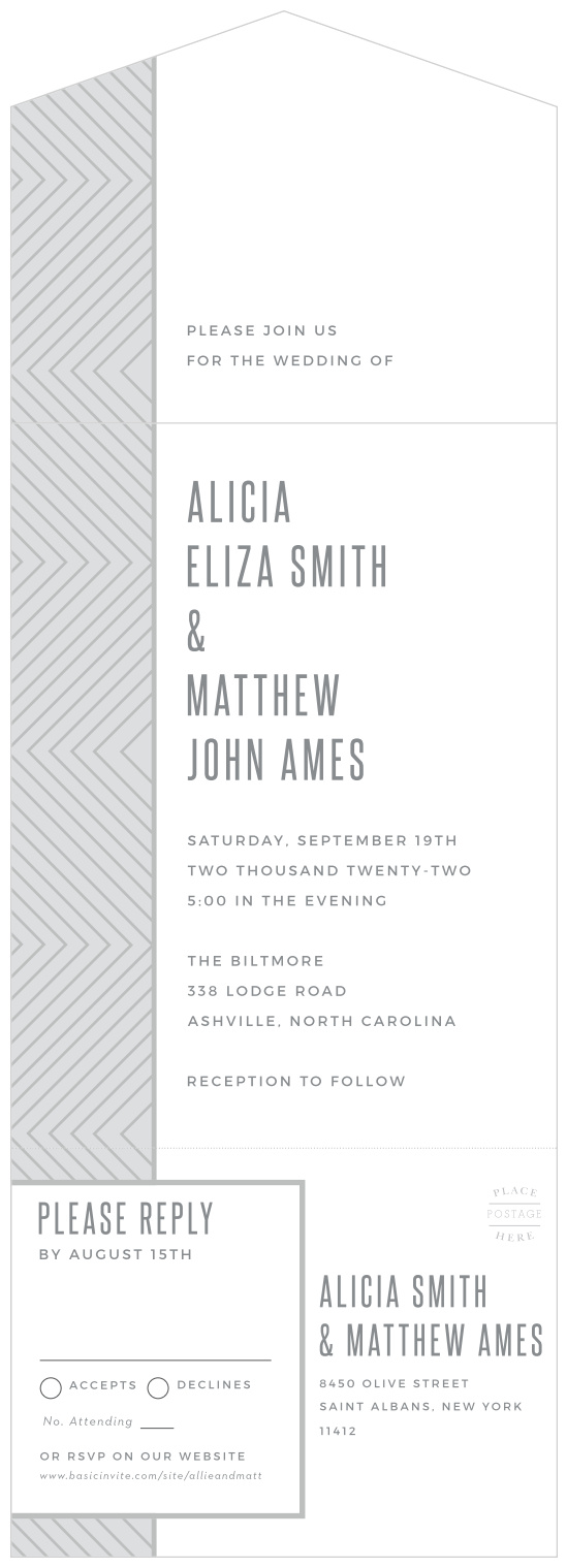 Seal and Send All In One Wedding Invitations | 100+ Designs