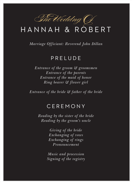 Wedding Programs | Match Your Colors & Style Free!