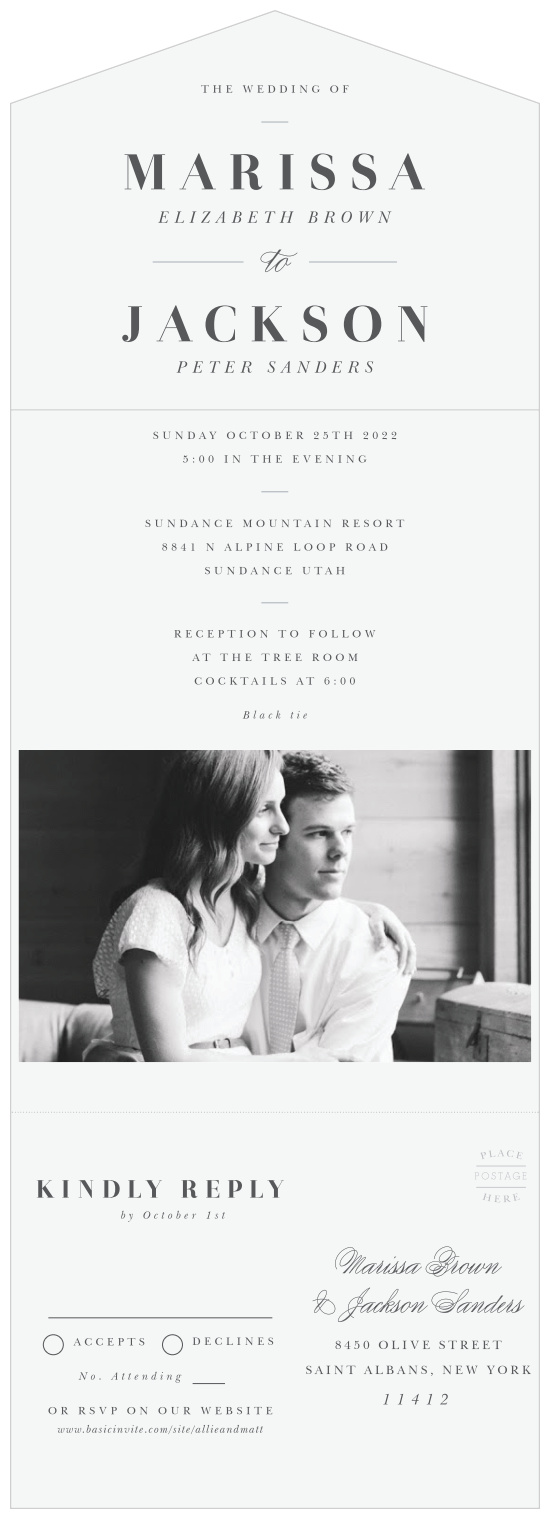 Seal and Send All In One Wedding Invitations | 100+ Designs