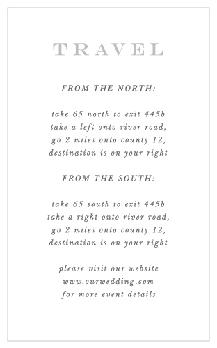 Minimalist Monogram Registry Cards by Basic Invite