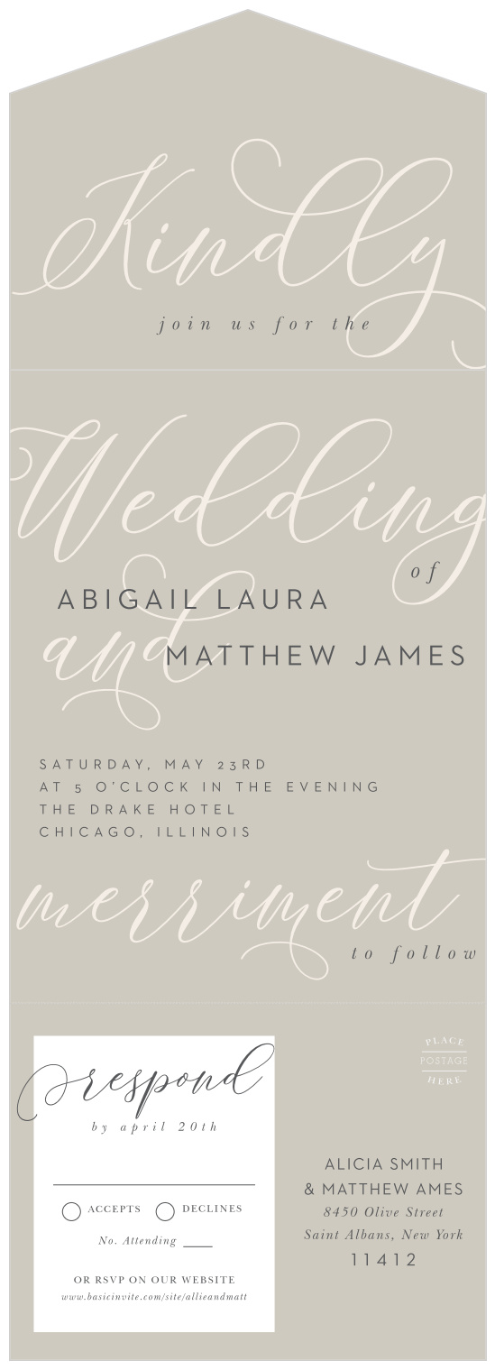 Seal and Send All In One Wedding Invitations | 100+ Designs