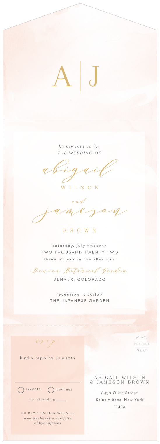 Seal and Send All In One Wedding Invitations | 100+ Designs