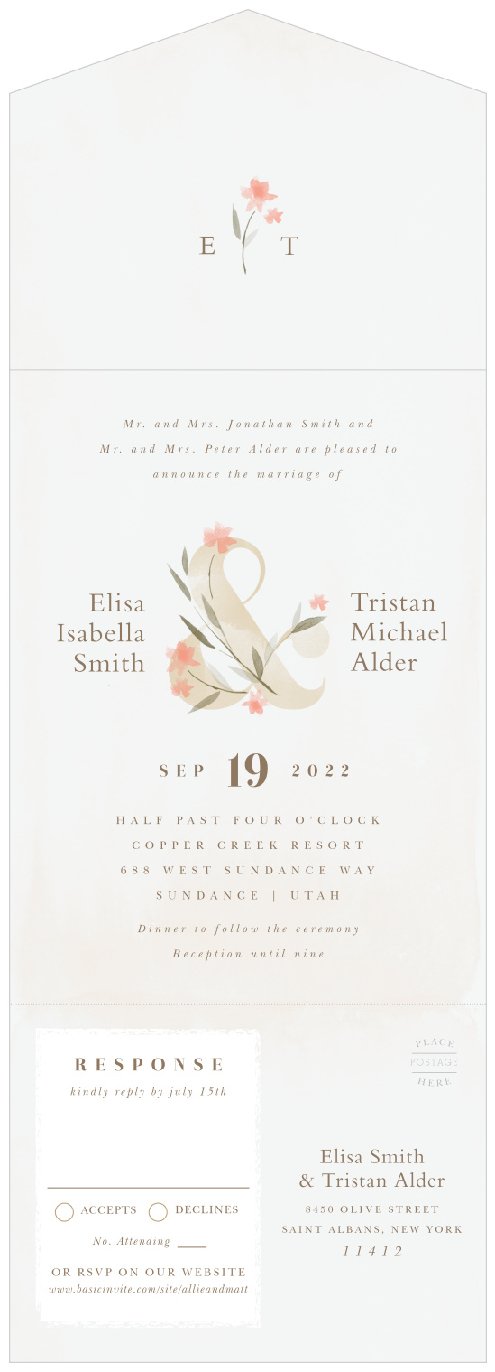 Seal and Send All In One Wedding Invitations | 100+ Designs