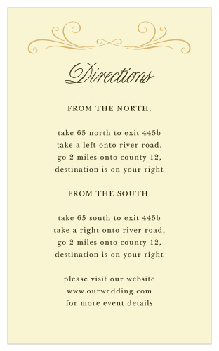 Old World Vintage Accommodation Cards by Basic Invite