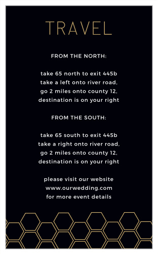 Wedding Direction Cards by Basic Invite