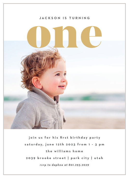 Boys First Birthday Invitations | Cute & Easy To Design