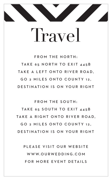 Boldly Striped Rehearsal Cards by Basic Invite