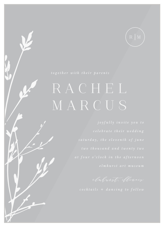 Clear Wedding Invitations, Transparent Wedding Invitations - Basic Invite