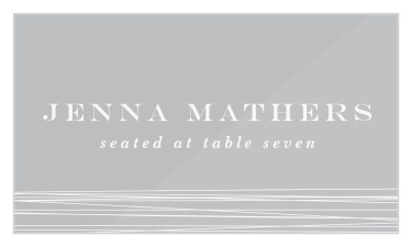 Clear Wedding Place Cards | Free Guest Name Printing! - Basic Invite