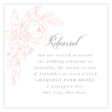 Fine Florals Response Cards by Basic Invite