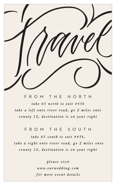 Bold Script Rehearsal Cards by Basic Invite