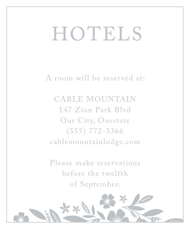 Sophisticated Border Registry Cards by Basic Invite