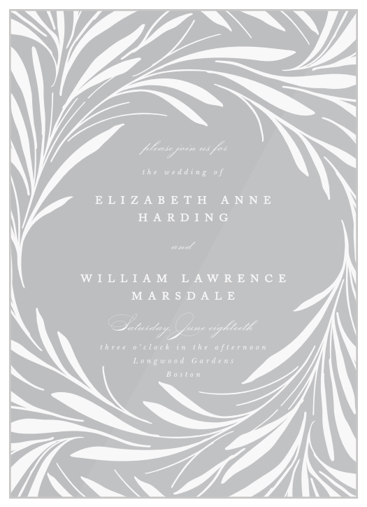 Clear Wedding Invitations, Transparent Wedding Invitations - Basic Invite