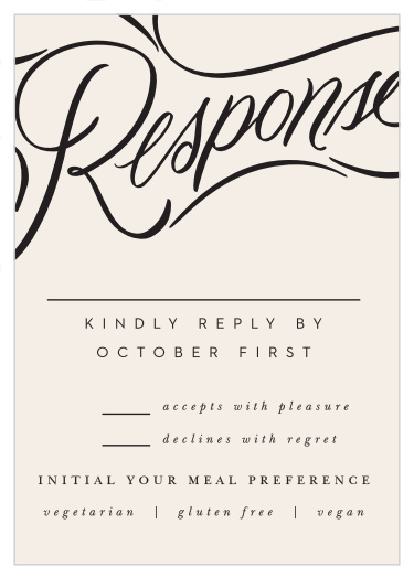 Bold Script Rehearsal Cards by Basic Invite