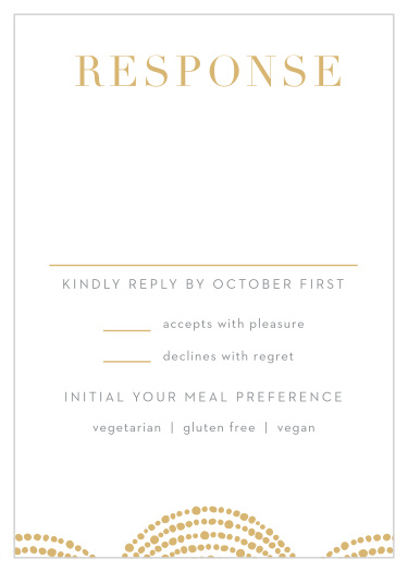 Dotted Border Direction Cards by Basic Invite