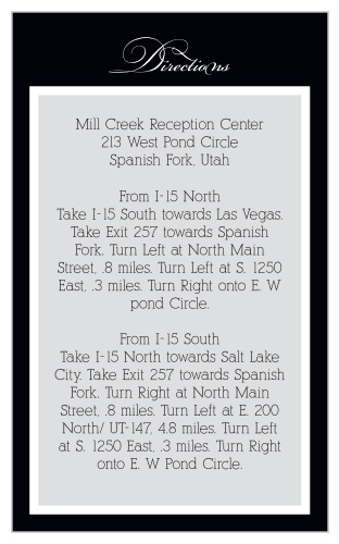 Simple Elegance Accommodation Cards by Basic Invite