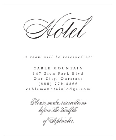 Classical Tradition Registry Cards by Basic Invite