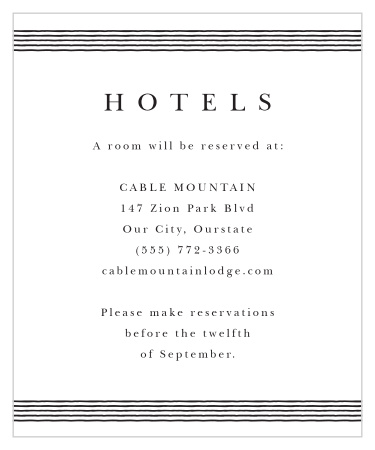 Lovely Frame Registry Cards by Basic Invite