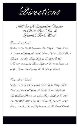 Forever Chic Accommodation Cards