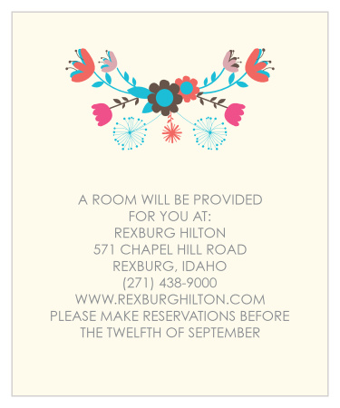 Flowering Frame Response Cards by Basic Invite