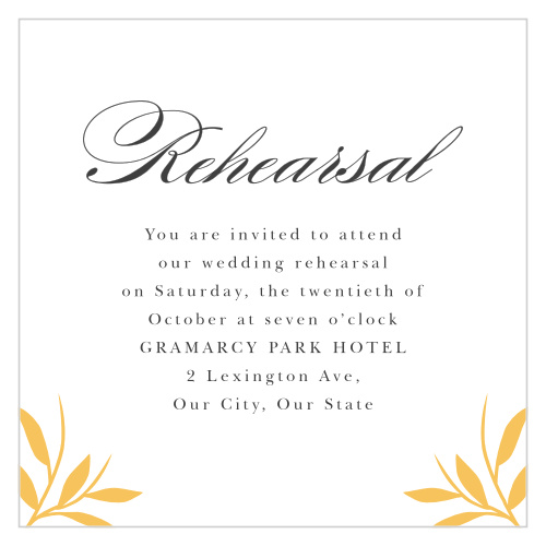 Floral Surround Direction Cards by Basic Invite