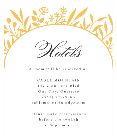 Floral Surround Direction Cards by Basic Invite