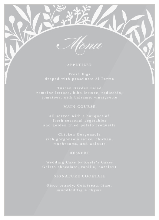 Wedding Menus | Design Your Menu Cards Instantly Online!