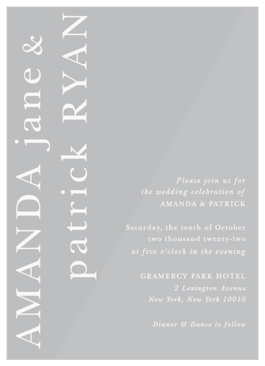 Clear Wedding Invitations, Transparent Wedding Invitations - Basic Invite