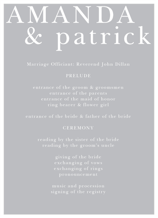 Wedding Programs | Match Your Colors & Style Free!
