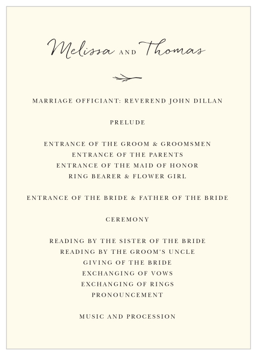 Wedding Programs | Match Your Colors & Style Free!