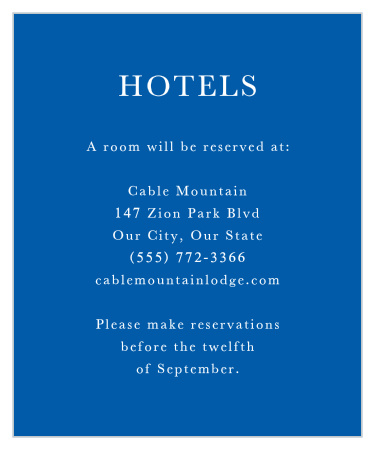 Casual Script Direction Cards by Basic Invite