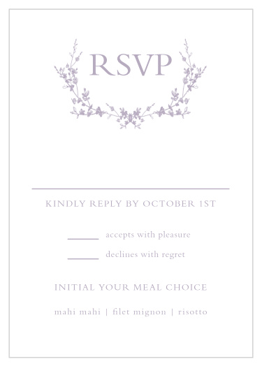 Framed Wreath Direction Cards by Basic Invite