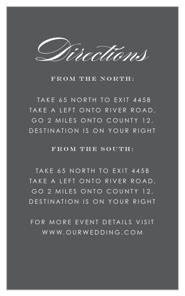 Scripted Elegance Response Cards by Basic Invite