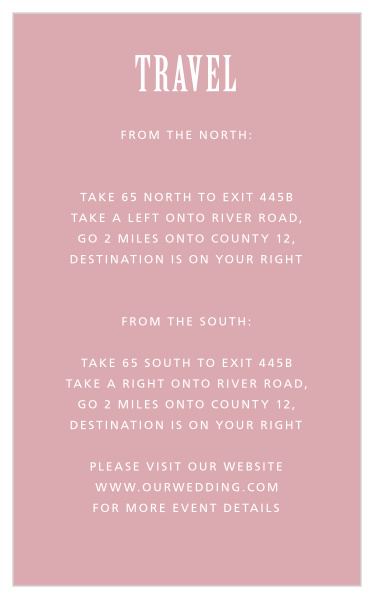 Rustic Flowers Registry Cards by Basic Invite