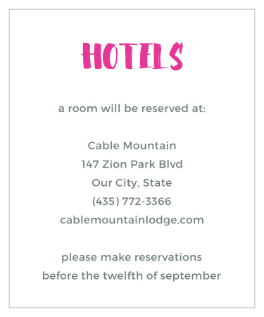 Vivid Type Response Cards by Basic Invite