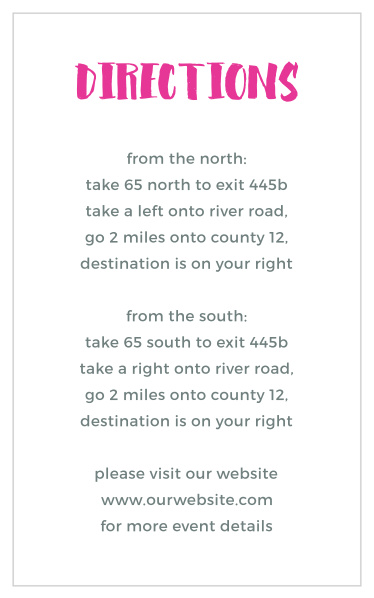 Vivid Type Response Cards by Basic Invite