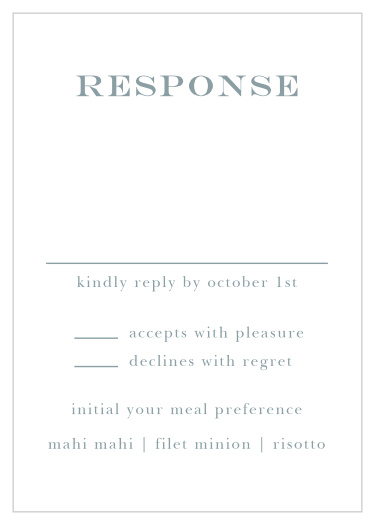 Ornate Calligraphy Direction Cards by Basic Invite