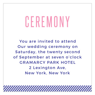 Masterly Charm Direction Cards by Basic Invite