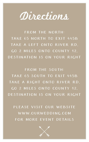 Rustic Antlers Registry Cards by Basic Invite