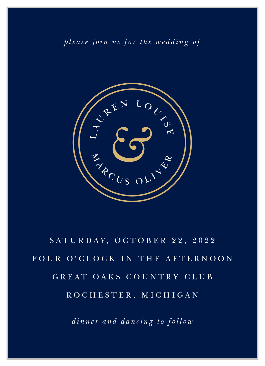 Royal Emblem Wedding Invitations by Basic Invite