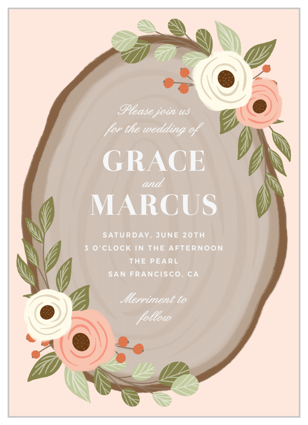 Country Chic Wedding Invitations by Basic Invite