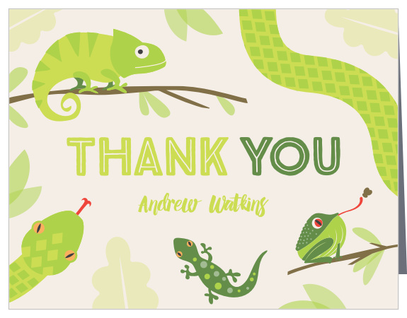 Fun Thank You Cards - Match Your Color & Style Free!