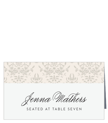 Damask Border Wedding Menus by Basic Invite