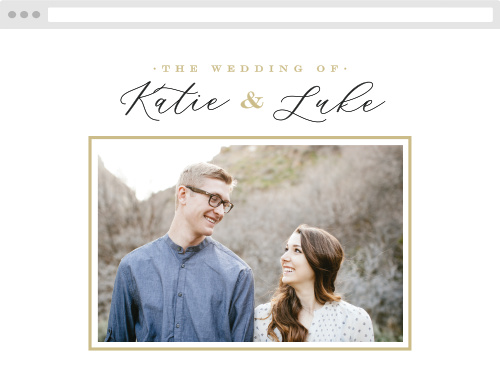 Photo Romance Wedding Website by Basic Invite