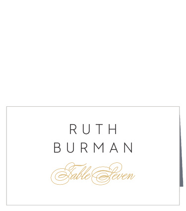 Glamorous Chevron Wedding Menus by Basic Invite