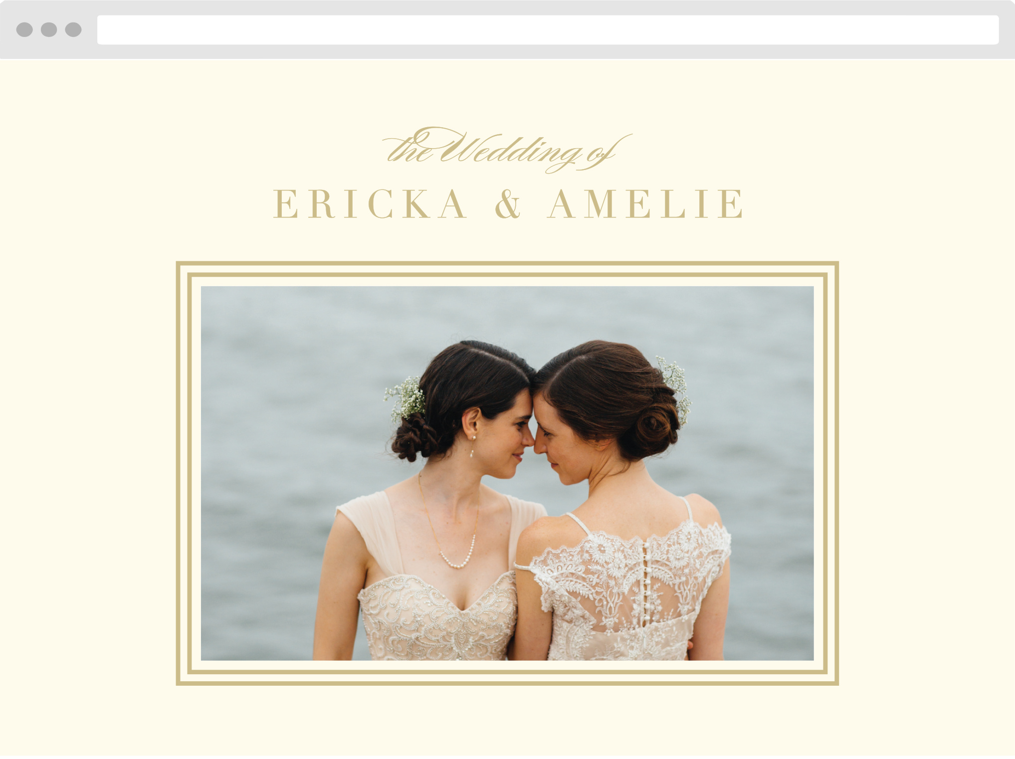 Elegant Overlap Wedding Invitations by Basic Invite