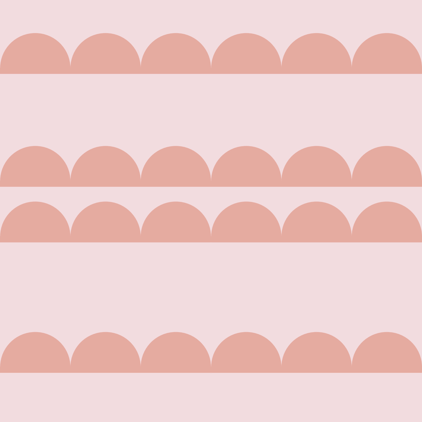 Striped Scallops Peel And Stick Removable Wallpaper | Love vs. Design