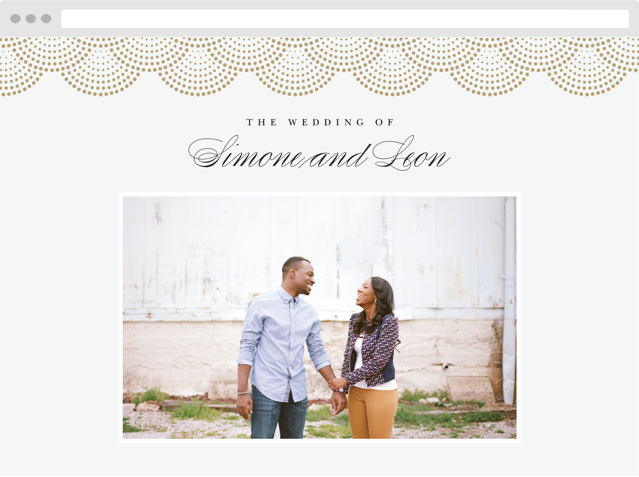 Dotted Devotion Wedding Invitations by Basic Invite