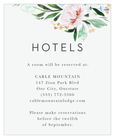 Floral Cascade Wedding Invitations by Basic Invite
